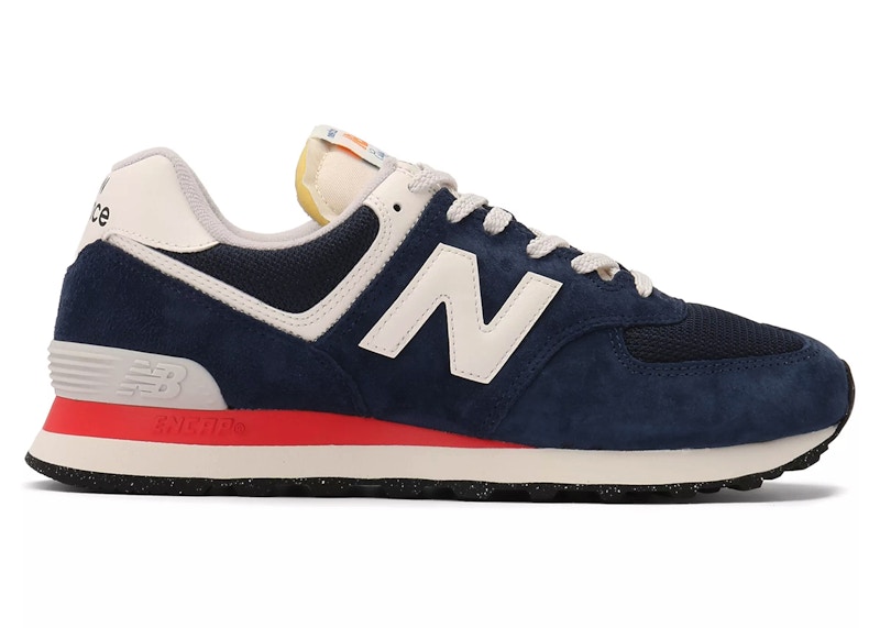 New Balance 574 Navy Sea Salt Red Men's - U574VPN - US