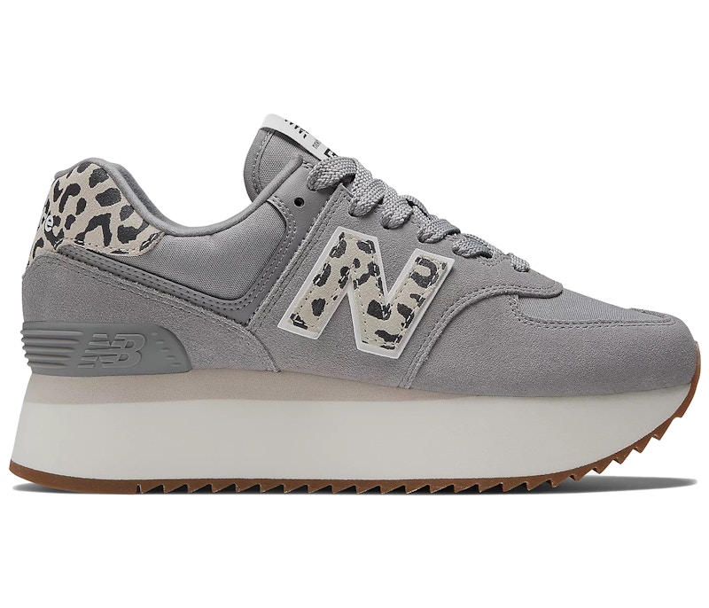 New Balance 574 Plus Shadow Grey Leopard Print (Women's) - WL574ZDB - US