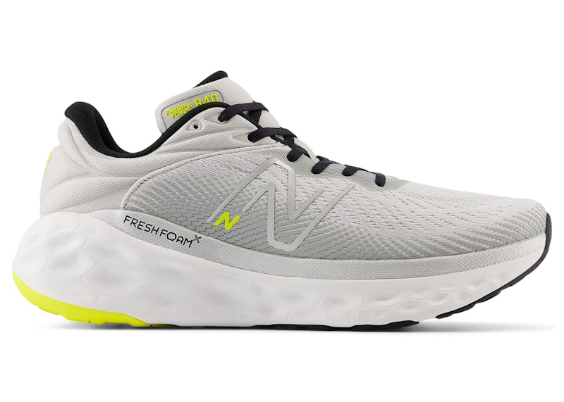New Balance Fresh Foam 840v1 Grey Matter Silver Metallic Firefly Men's ...