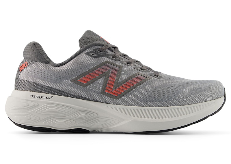 New Balance Fresh Foam 880v15 Slate Grey Reflection Urgent Red Men's ...