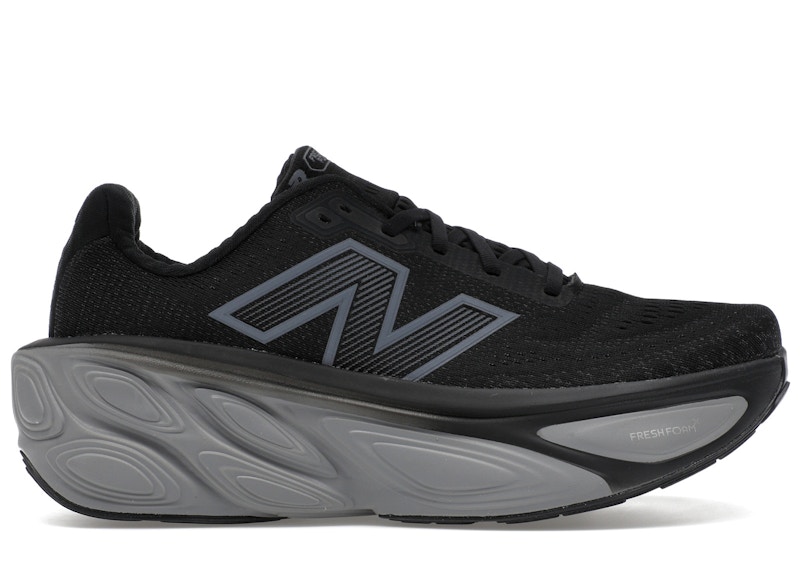 New Balance Fresh Foam X More v5 Black Linen Silver Metallic Men's ...