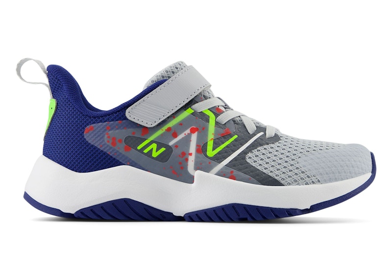 New Balance Rave Run v2 Bungee Lace Granite Inkwell Pixel Green (PS ...