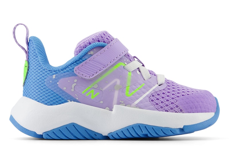 New Balance Rave Run v2 Bungee Lace Lilac Glo Sky Blue Pixel Green (TD ...
