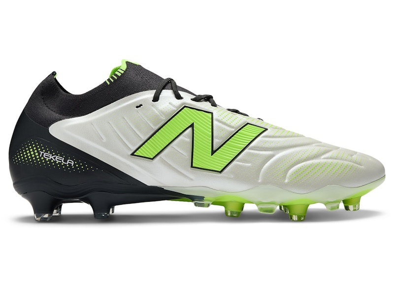 New Balance Tekela Elite Low Laced FG v5 White Black Pixel Green Men's ...