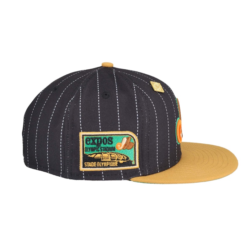 New Era Montreal Expos Pinstripe Olympic Stadium Capsule Hats Exclusive ...