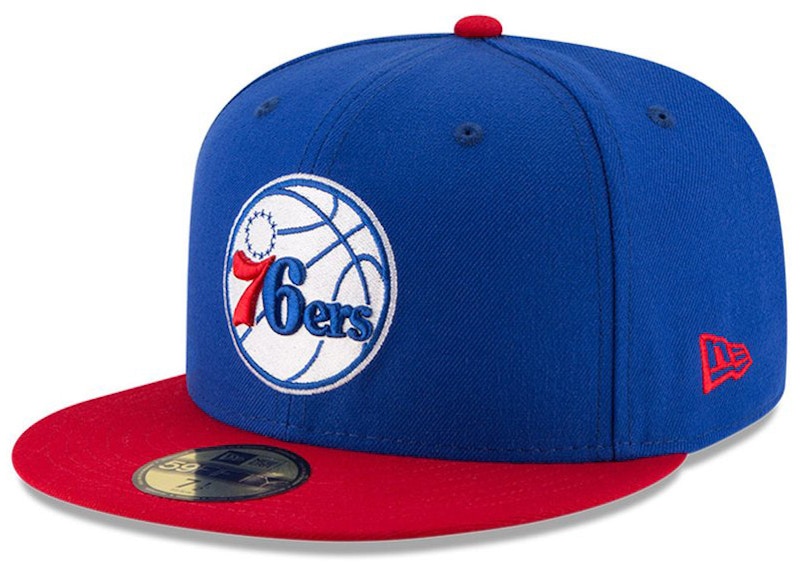 New Era Philadelphia 76ers Fitted 59Fifty Fitted Hat Royal/Red - FW21 - DE