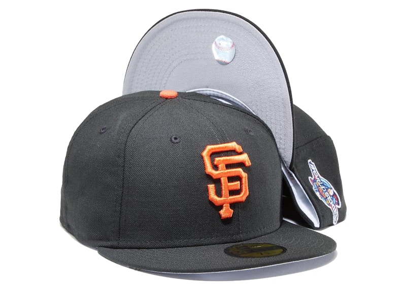 New Era San Francisco Giants 2002 World Series 59Fifty Fitted Hat Black ...