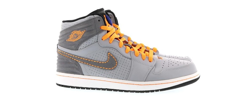 Jordan 1 Retro 93 Wolf Grey Orange (NE-YO Charity Auction) Men's ...