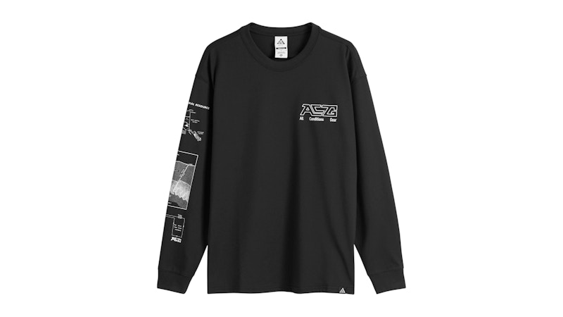 Nike ACG Geothermal Long Sleeve T-shirt Black Men's - FW24 - US