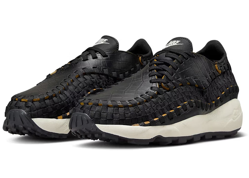 Nike Air Footscape Woven PRM Black Croc (Women's) - FQ8129-010 - KR