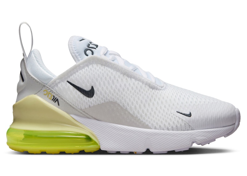 Nike Air Max 270 White Limelight Vast Grey Anthracite (PS) - AO2372-123 ...