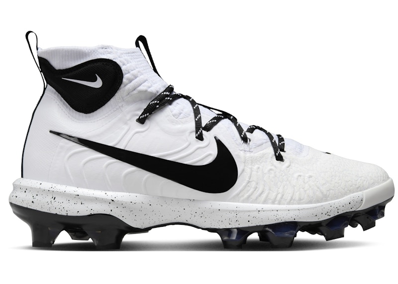 Pre-owned Nike Men's Alpha Huarache Nxt Mcs Sneakers In White/black In ...