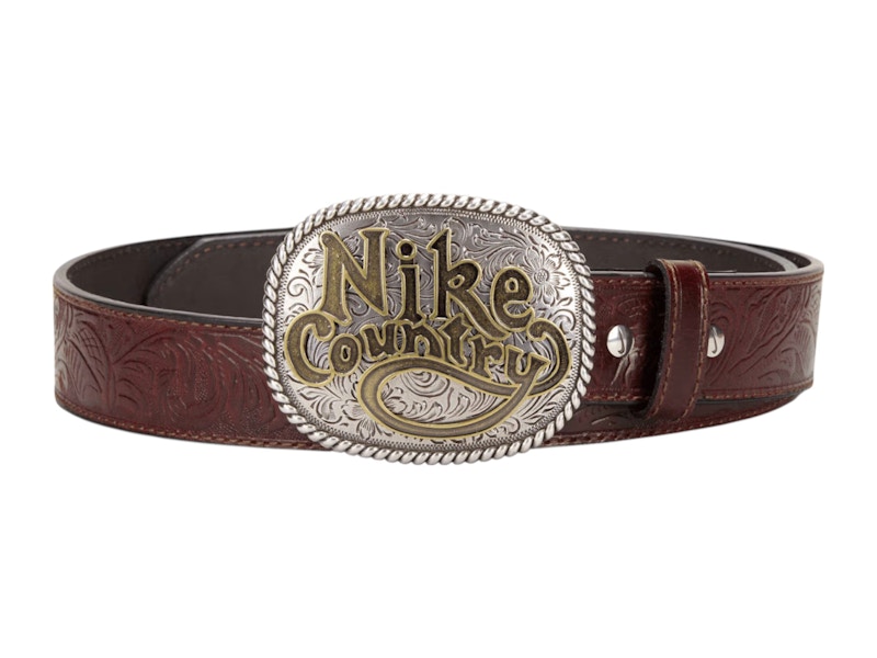 Nike Country Belt Brown/Silver Men's - SS25 - US