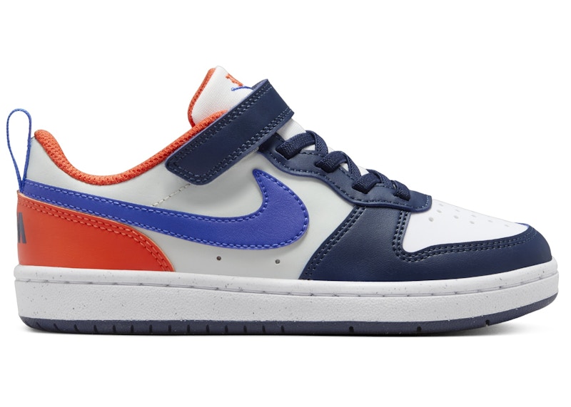 Nike Court Borough Low Recraft Midnight Navy Team Orange Nike Court Borough Low Recraft Midnight Navy Team Orange