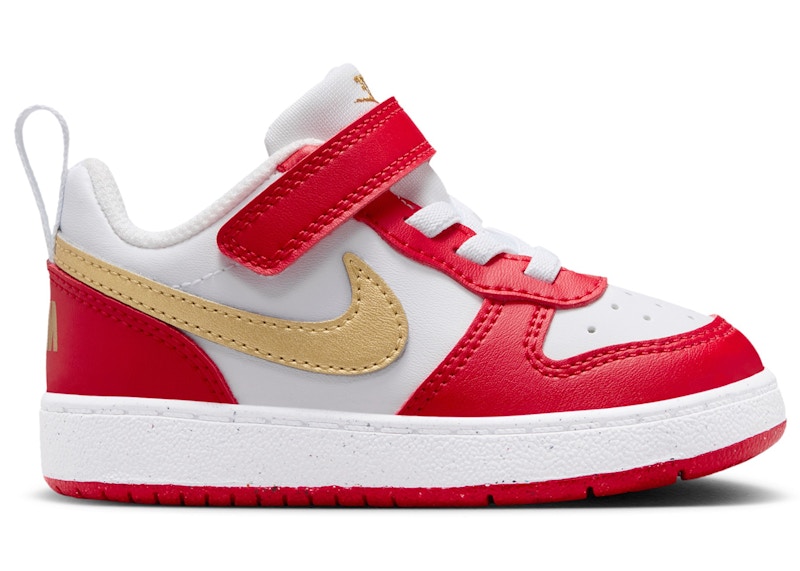 Nike Court Borough Low Recraft White University Red Gold (TD) - DV5458 ...