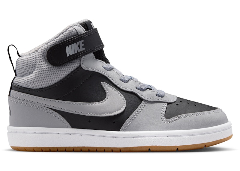 Nike Court Borough Mid 2 Black Light Smoke Grey Gum (PS) - CD7783-016 - US