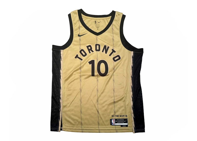 Nike Drake Toronto Raptors East End Swingman Basketball Jersey Gold Men ...
