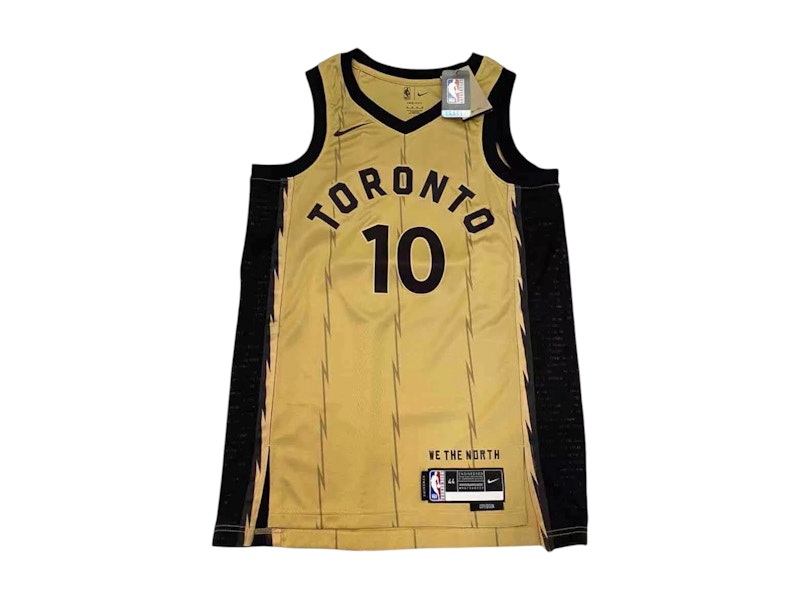 Nike Drake Toronto Raptors West End Swingman Basketball Jersey Gold Men ...