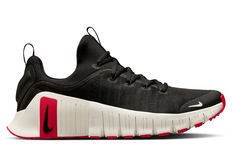 Nike Free Metcon 6 Black University Red Sail Men's - FJ7127-006 - US