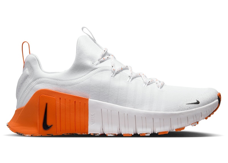 Nike Free Metcon 6 White Safety Orange Black Men's - FJ7127-106 - US