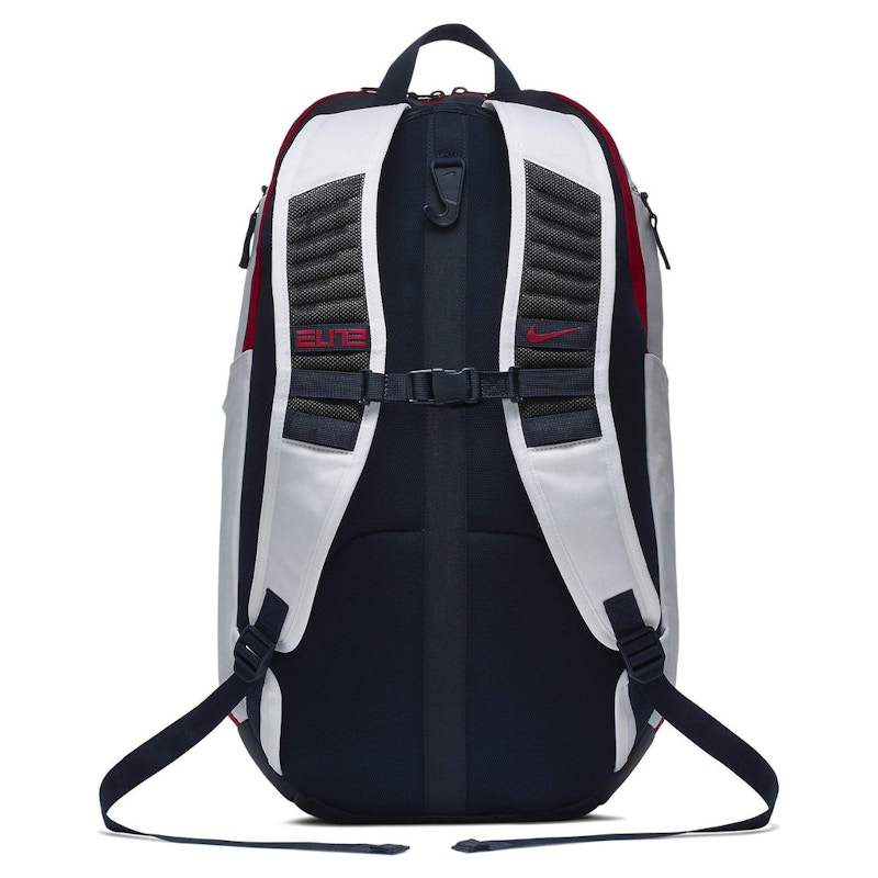 Nike Hoops Elite Hoops Pro Basketball Backpack White/Obsidian/Metallic ...
