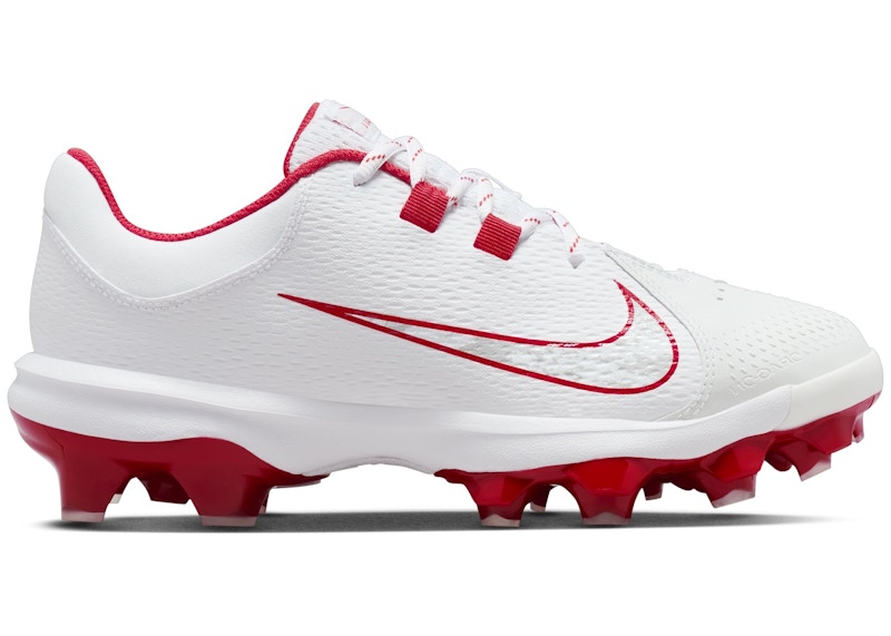 Nike Hyperdiamond 4 Pro MCS White Pure Platinum University Red (Women's ...