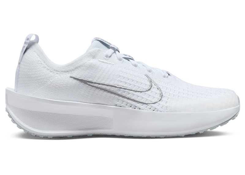 Nike Interact Run White Pure Platinum Metallic Silver (Women's ...