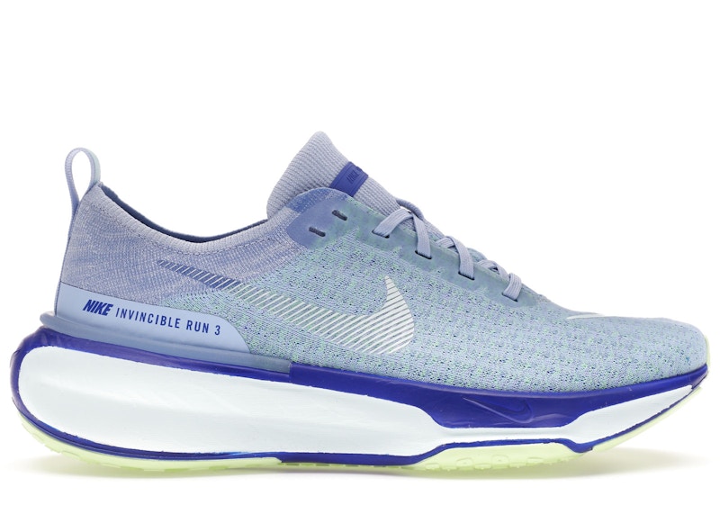Nike Invincible Run 3 Aluminum Racer Blue Barely Volt Glacier Blue Men ...