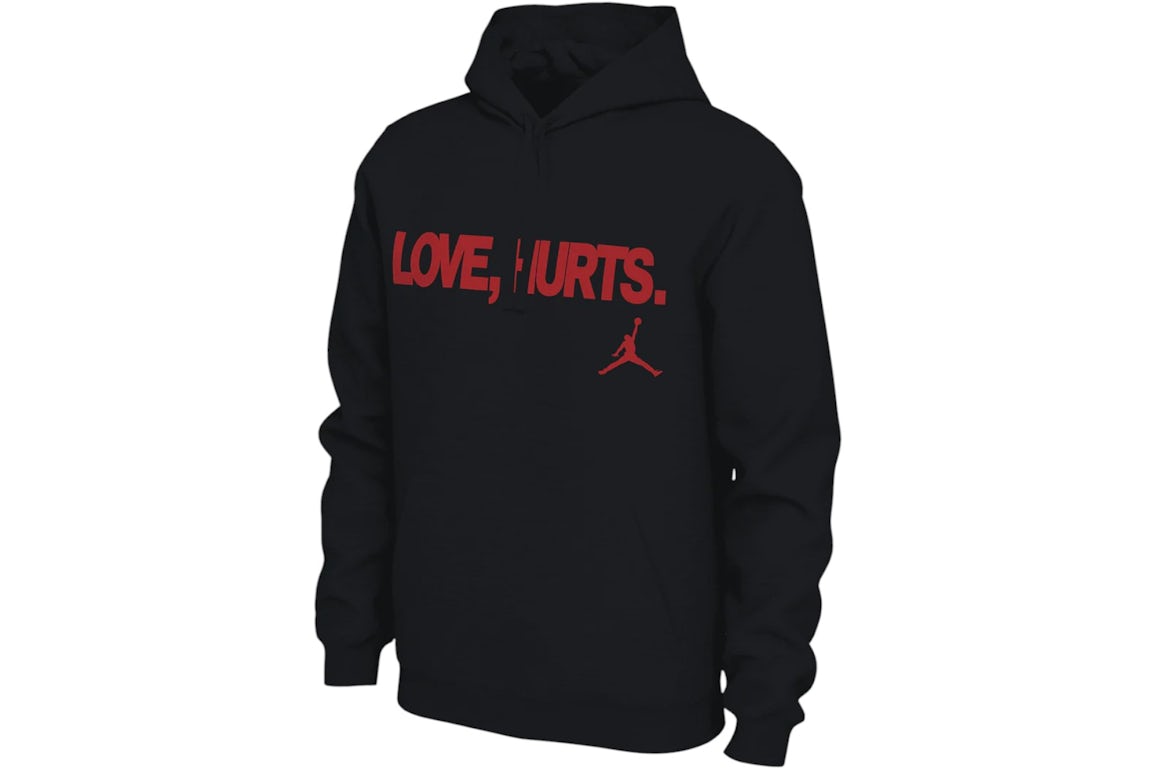 Nike Jordan Jalen Hurts Love Hurts Hoodie Black Hombre - SS25 - US Nike Jordan Jalen Hurts Love Hurts Hoodie Black Hombre - SS25 - US
