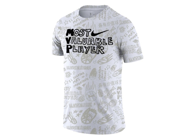 Nike MVP Loose Fit Short Sleeve T-shirt White Men's - SS24 - US