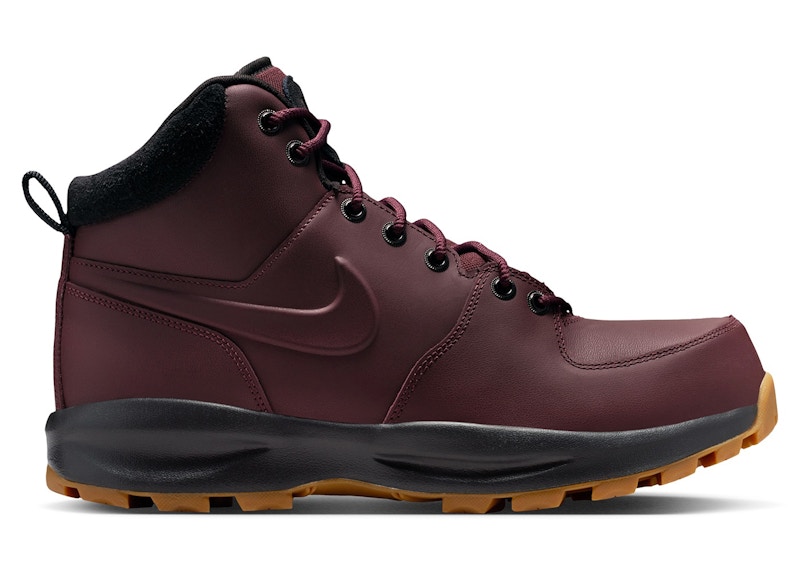 Nike Manoa Leather Burgundy Crush Black Gum Men's - HF7095-600 - US