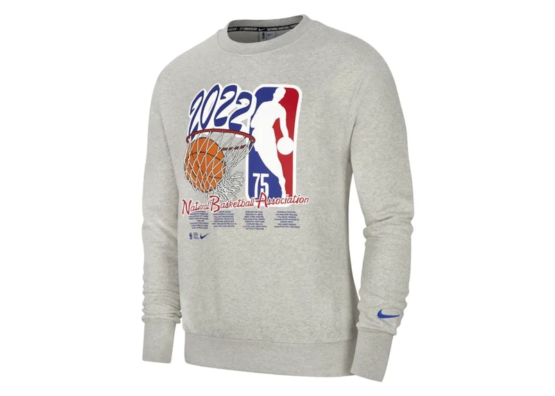 Nike NBA 31 Courtside Sweatshirt Grey Men's - FW24 - US