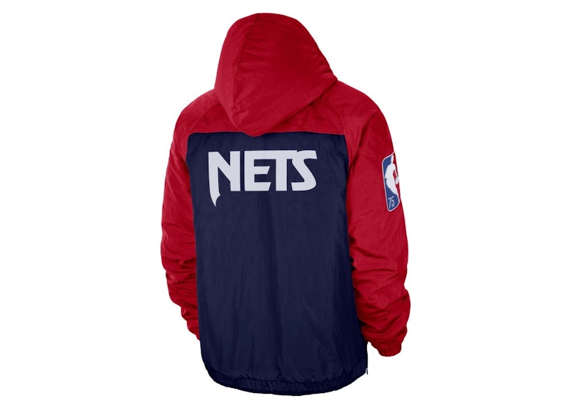 Nike NBA Brooklyn Nets Courtside Premium Jacket Red/Blue/White Men's ...
