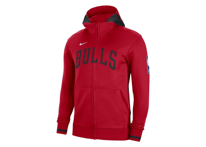 Nike NBA Chicago Bulls Showtime Dri-Fit Full-Zip Hoodie Red Men's ...
