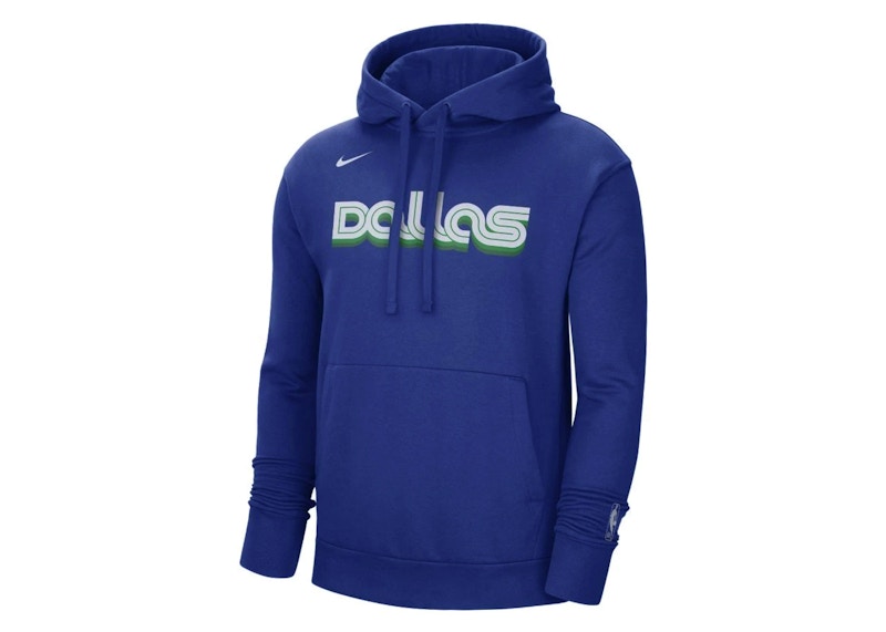 Nike NBA Dallas Mavericks City Edition Fleece Hoodie Blue Men's - SS24 - US
