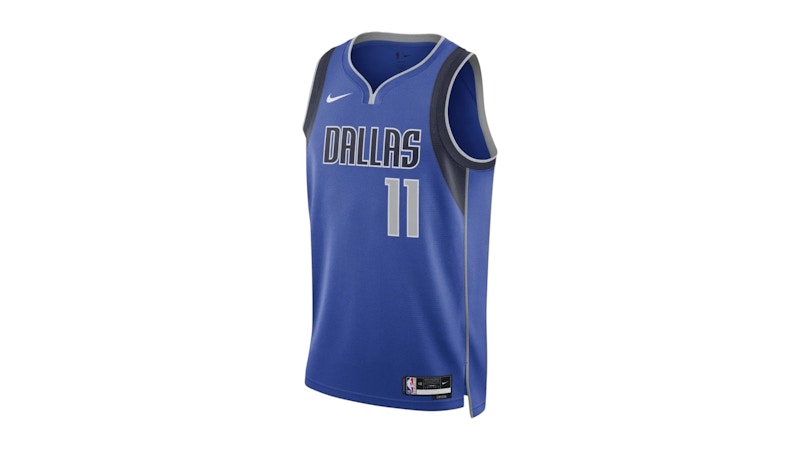 Nike NBA Dallas Mavericks Icon Edition Kyrie Irving Jersey Blue/White ...
