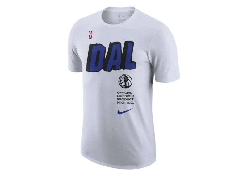 Nike NBA Dallas Mavericks T-shirt White/Blue Men's - SS24 - GB