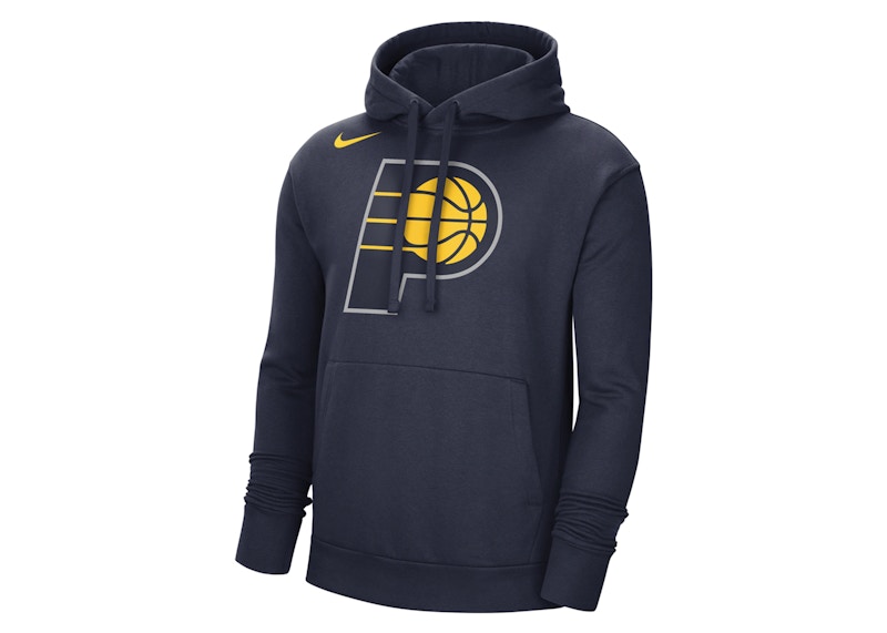 Nike NBA Indiana Pacers Fleece Pullover Loose Fit Hoodie Dark Blue Men ...