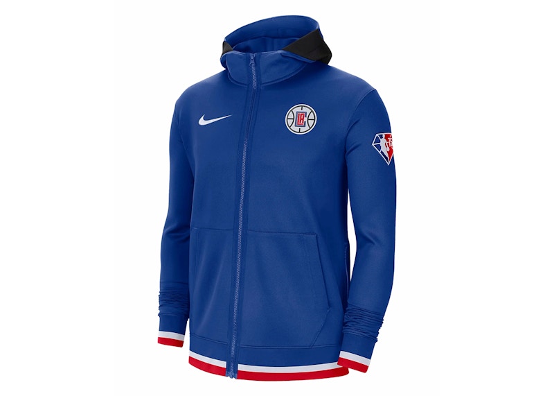 Nike NBA Los Angeles Clippers Showtime Dri-Fit Full-Zip Hoodie Blue Men ...