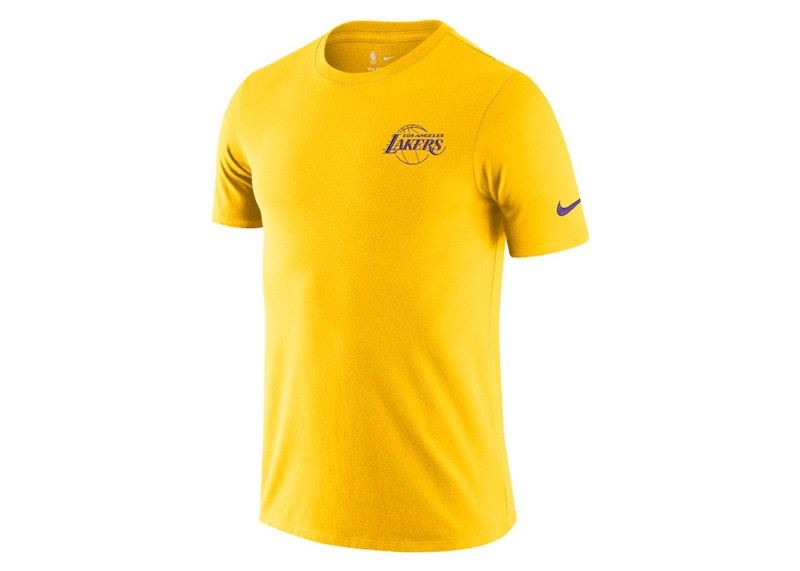 Nike NBA Los Angeles Lakers Essential T-shirt Yellow Men's - SS24 - US