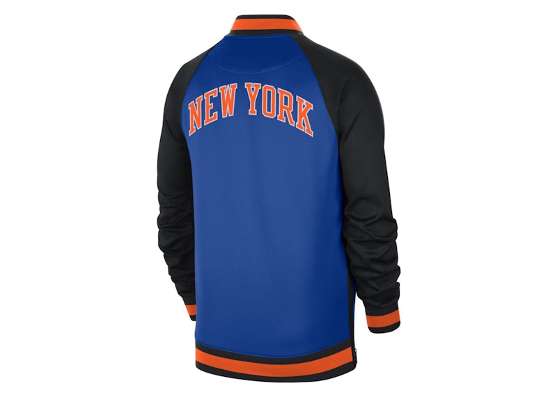 Nike NBA New York Knicks Showtime City Edition Jacket Blue/Black Men's ...