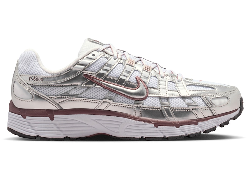 Nike P-6000 White Metallic Silver Tattoo (Women's) - BV1021-110 - US