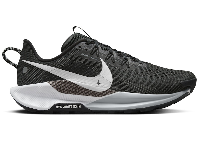 Nike React Pegasus Trail 5 Black Anthracite Wolf Grey White Men's ...