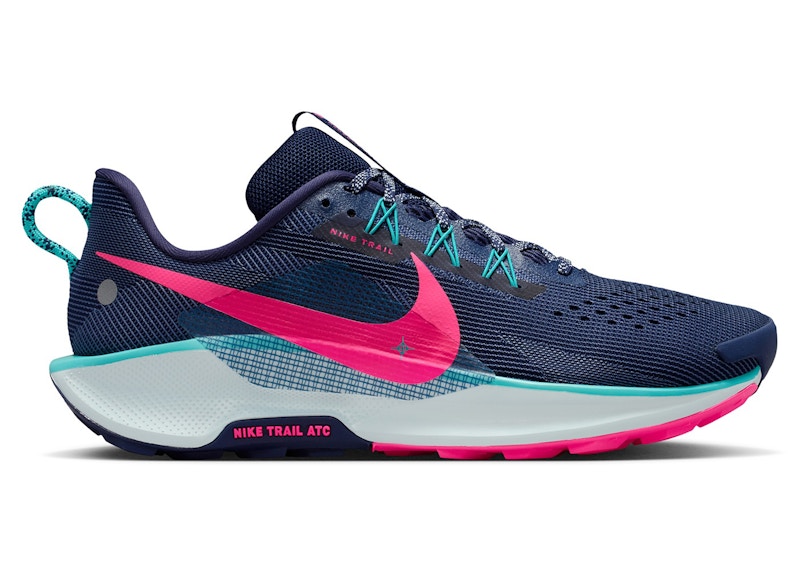 Nike React Pegasus Trail 5 Midnight Navy Cactus Hyper Pink Men's ...