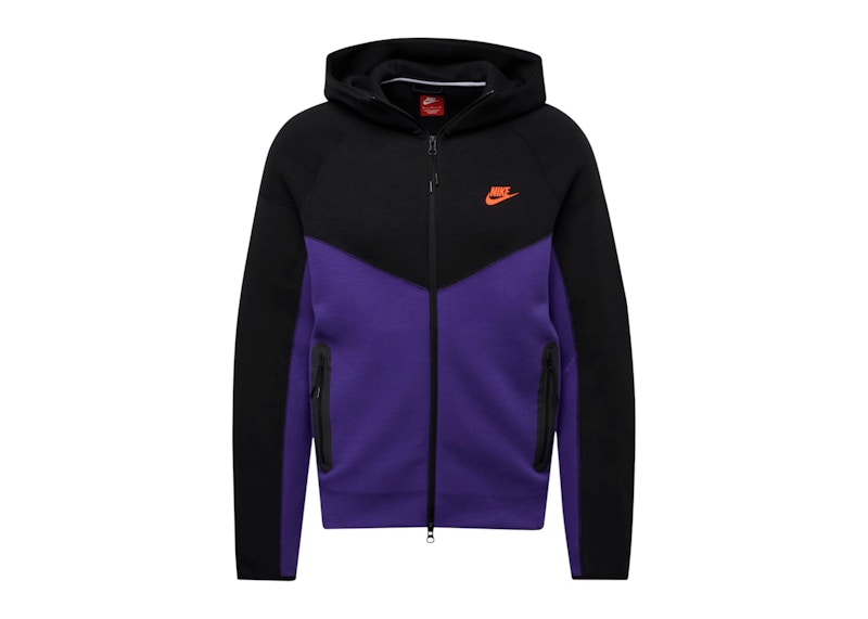 Nike Sportswear Tech Fleece Full Zip Hoodie Black/Purple Men's - FW25 - US