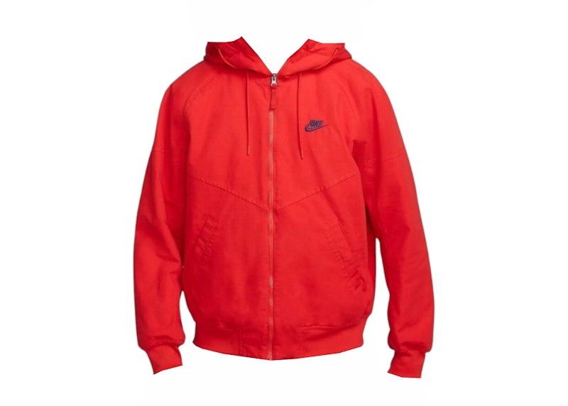 Nike Sportswear Windrunner Canvas Jacket Red Men's - FW24 - US