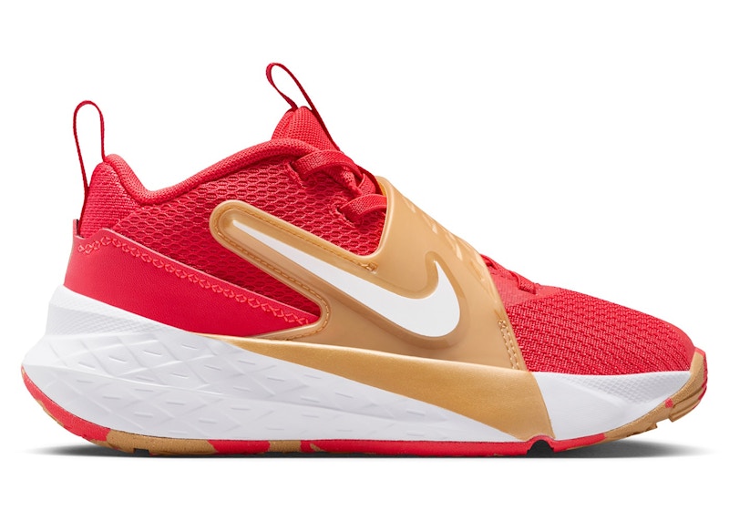 Nike Team Hustle D 12 University Red Metallic Gold (PS) - HF6280-603 - US