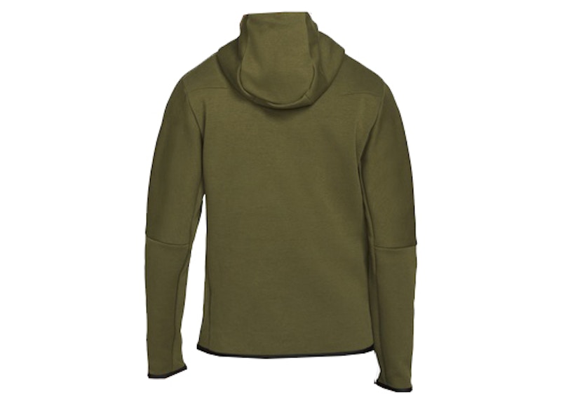 Nike Sportswear Tech Fleece Pullover Hoodie Olive/Black Men's - SS22 - US