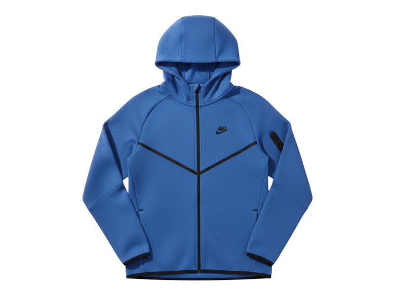 Nike Tech Fleece Windrunner Full Zip Hoodie Game Royal/Black Men's ...