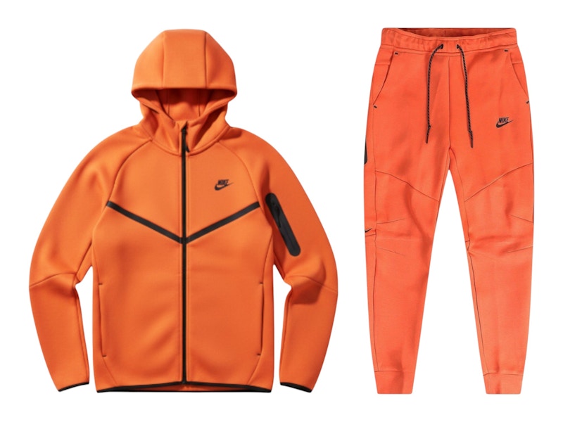 Nike Tech Fleece Windrunner Full Zip Hoodie & Jogger Set Vintage Coral ...